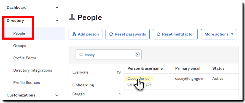 Add or remove a group from a user in Okta